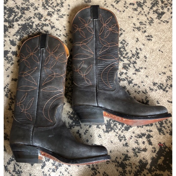 Nocona | Shoes | Two Tone Leather Cowboy Boots | Poshmark